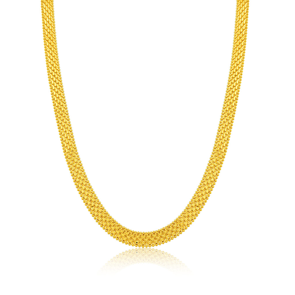 22k Wide Fancy Chain 19.78g-55cm | OM Jewellers